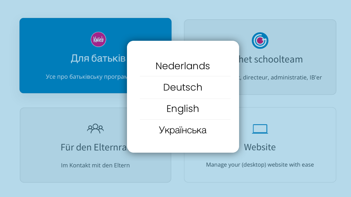Knowledge base in 3 languages! - Ziber parent communication platform
