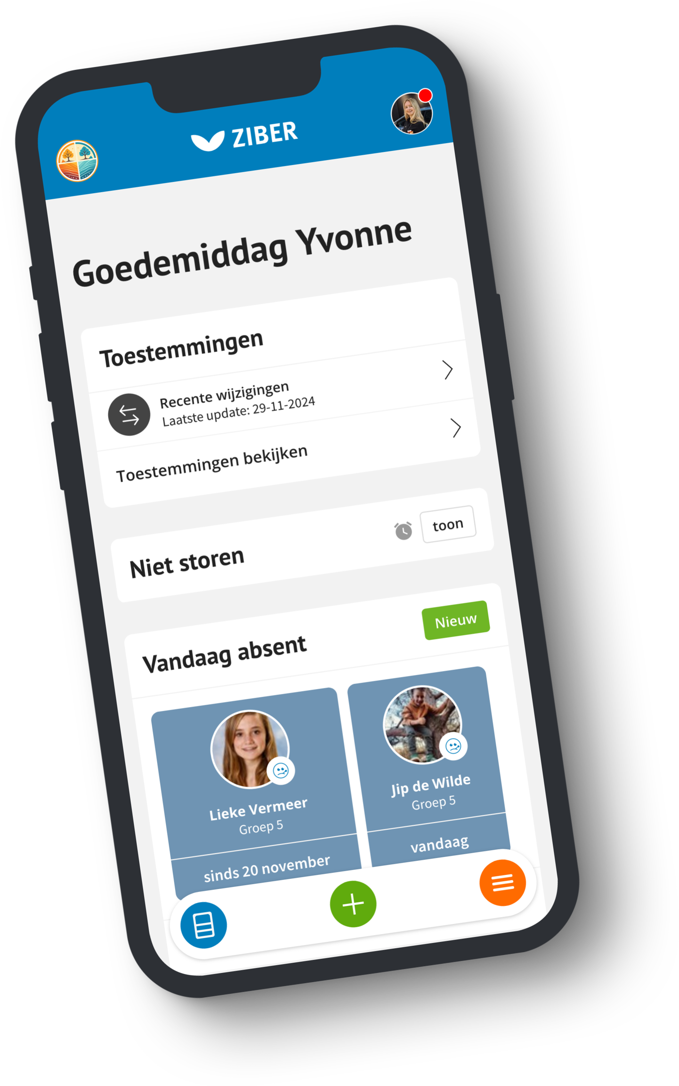 Ziber: Oudercommunicatie voor opvang & onderwijs.