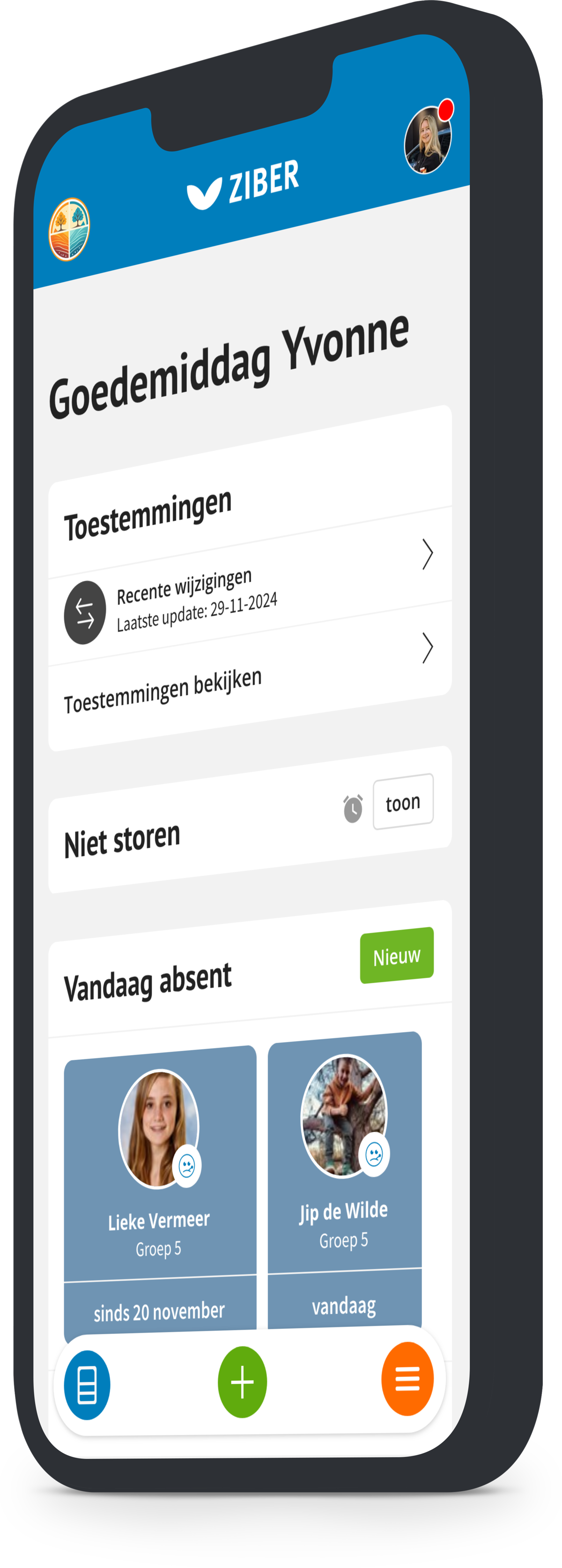 Ziber Team - de meest complete teamapp voor onderwijs en opvang
